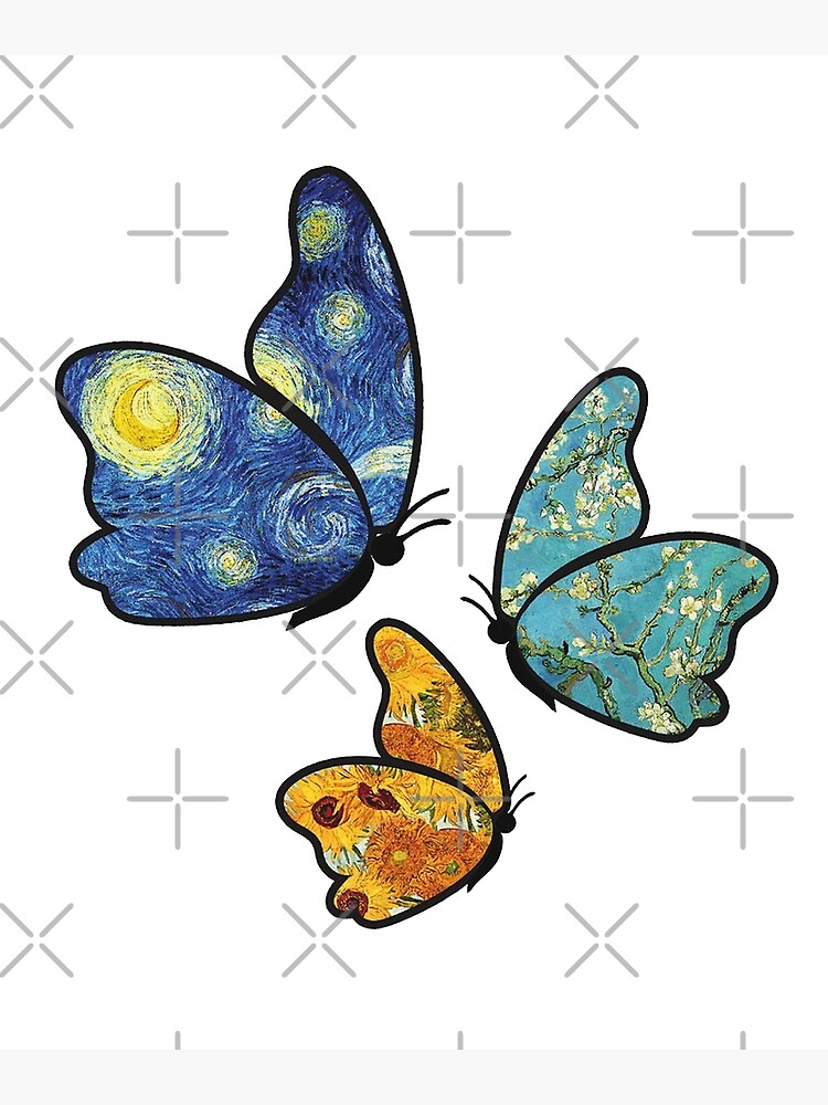 Butterflies Van Gogh Series Vincent Van Gogh