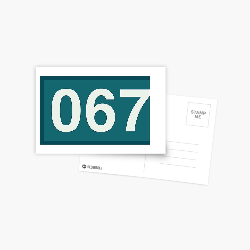 "Kang Sae-byeok Number Sticker - SQUID GAME Player 067 - Netflix ...
