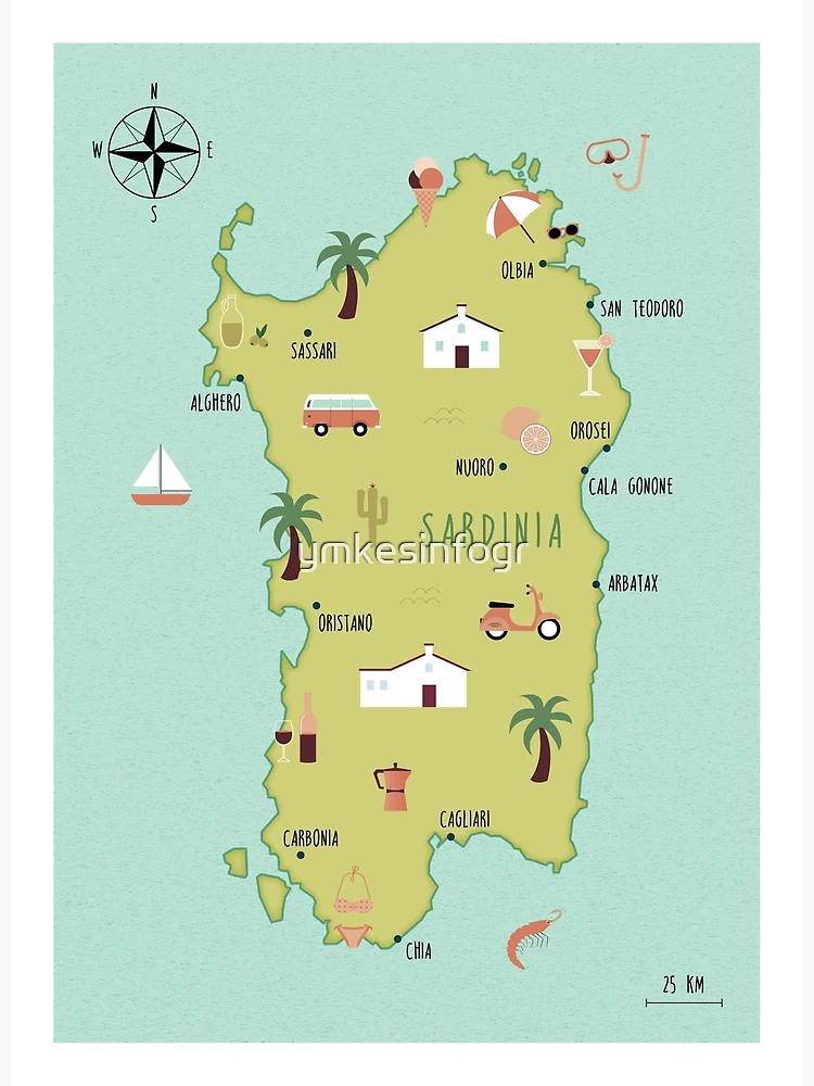 Kemasan Sardinia Map MBMAPS DI ACCIMO