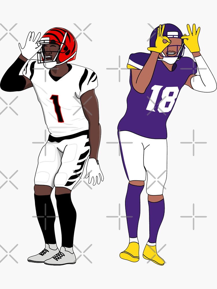 "the griddy duo" Sticker for Sale by SportyFan | Redbubble