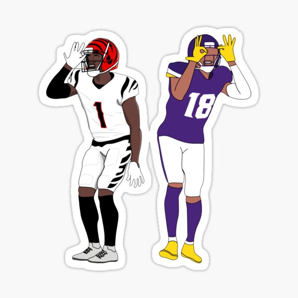 "the griddy duo" Sticker for Sale by SportyFan | Redbubble