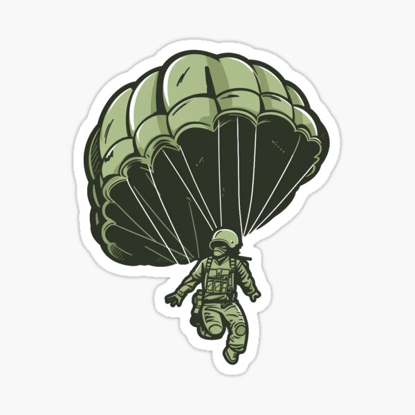 "Paratrooper" Sticker for Sale by Bjammer | Redbubble