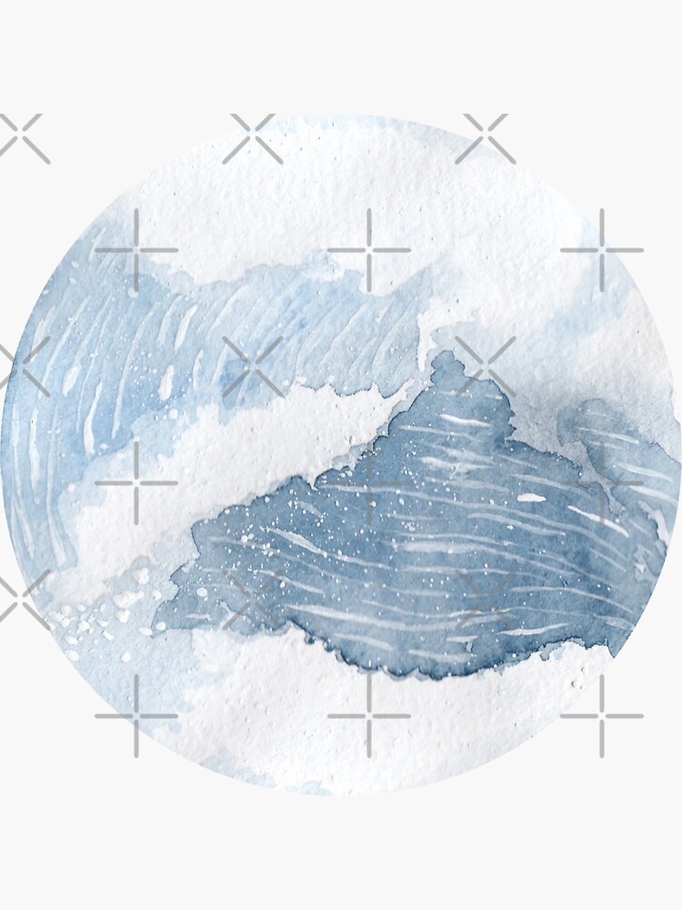 "tidal waves" Sticker by kareanddesign | Redbubble