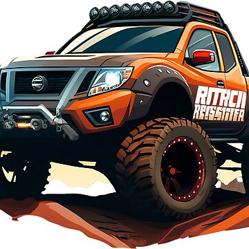"Nissan Frontier Rock Crawler" Sticker for Sale by OlePajak | Redbubble