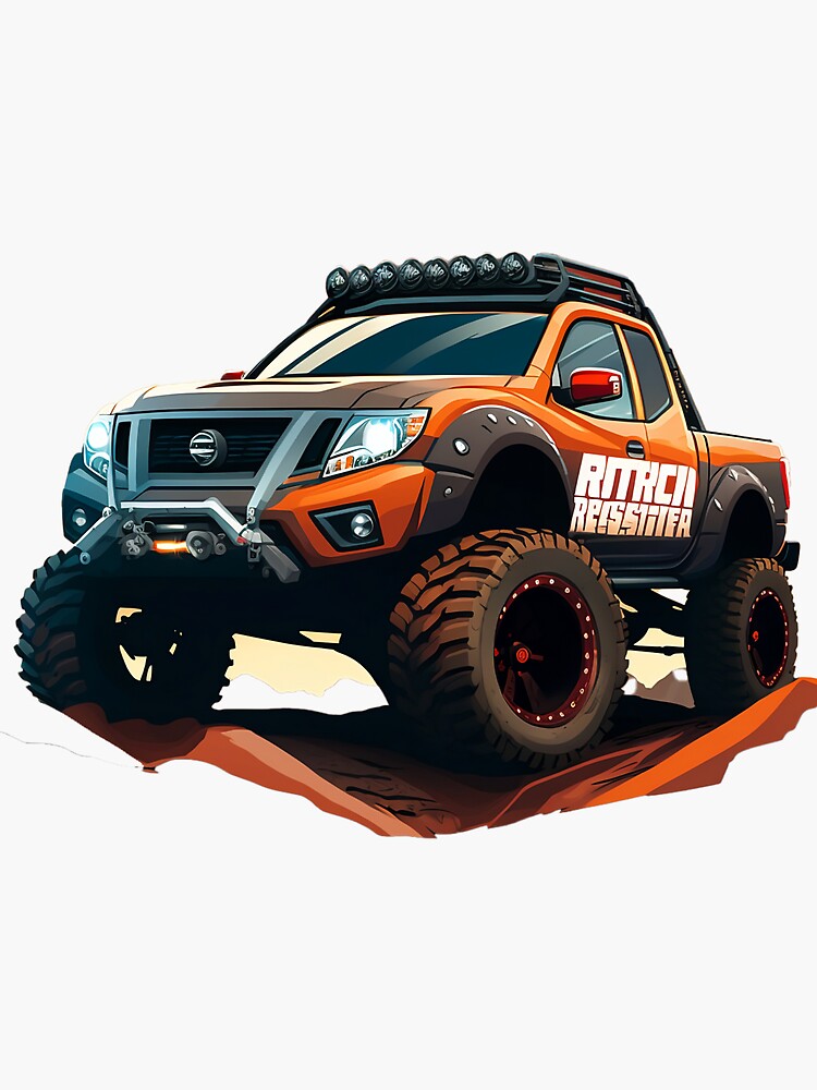 "Nissan Frontier Rock Crawler" Sticker for Sale by OlePajak | Redbubble