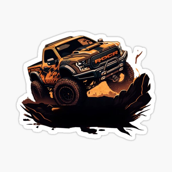 "Ford F-150 Raptor Rock Crawler" Sticker for Sale by OlePajak | Redbubble
