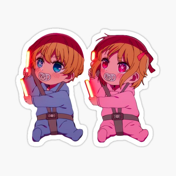 "Oshi no ko - Aquamarine x Ruby" Sticker for Sale by summerprint | Redbubble