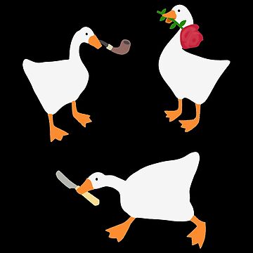 "Collection Untitled Goose Game" Sticker for Sale by FanFoxy | Redbubble