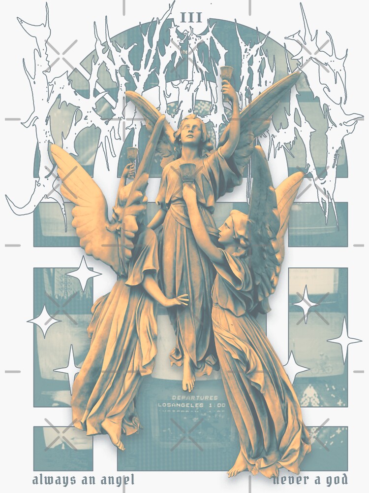 "boygenius - always an angel never a god" Sticker for Sale by ...