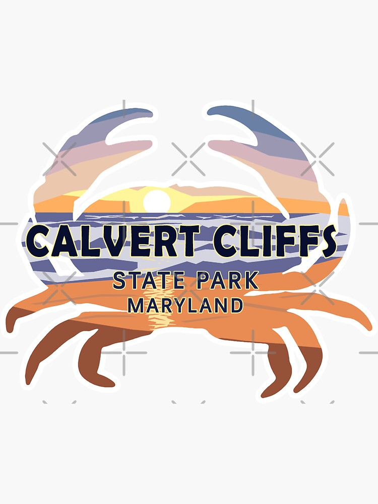 "Calvert Cliffs State Park Maryland Crab" Sticker for Sale by VanyaKar ...