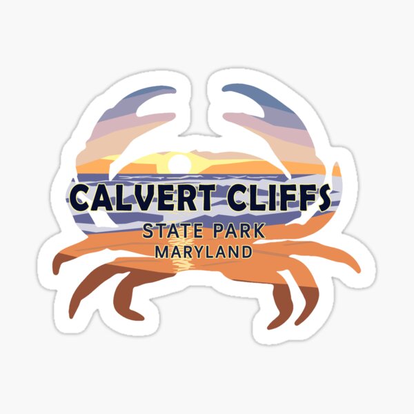 "Calvert Cliffs State Park Maryland Crab" Sticker for Sale by VanyaKar ...