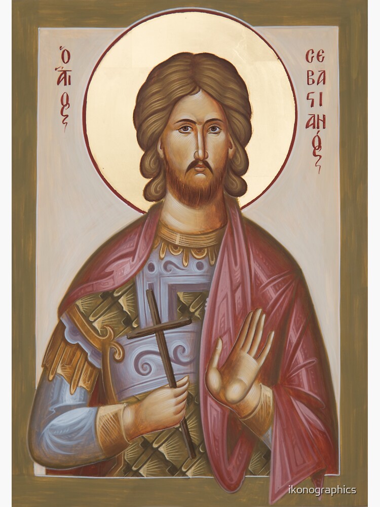 "St Sebastian" Sticker for Sale by ikonographics | Redbubble