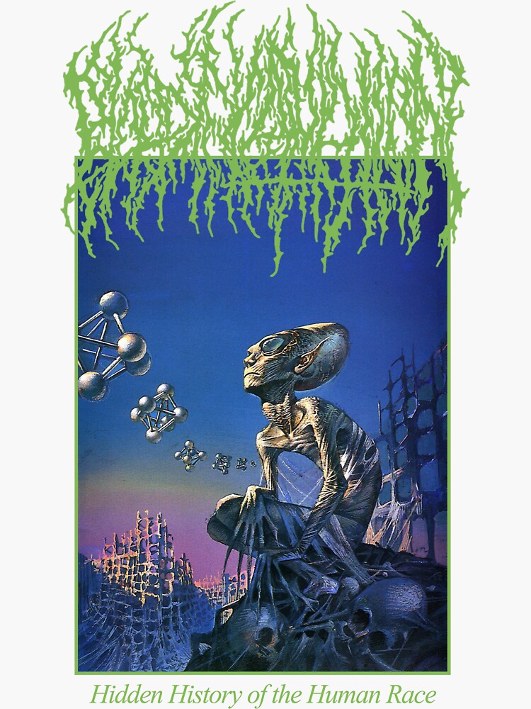 "Blood Incantation Hidden History of The Human Race " Sticker for Sale ...