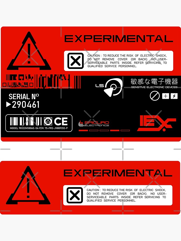 "Experimental laboratory technology decal Set " Poster by Arez Xzan ...