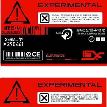 "Experimental laboratory technology decal Set " Poster by Arez Xzan ...