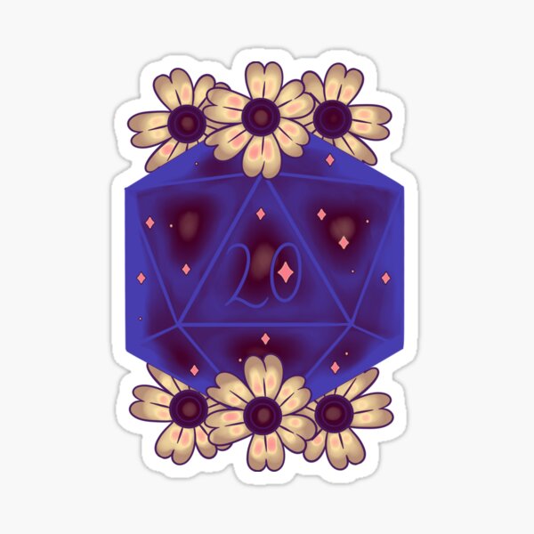 "cute d20" Sticker for Sale by emmaffion | Redbubble