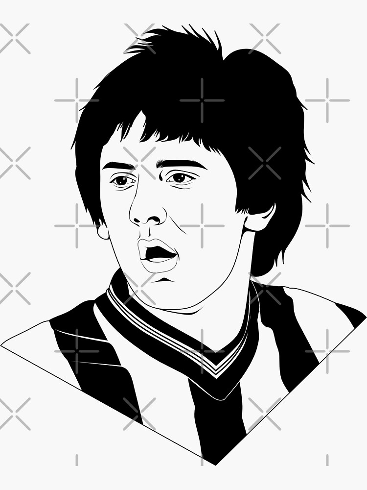"Newcastle Heroes Peter Beardsley" Sticker for Sale by NerdTimeLucky ...