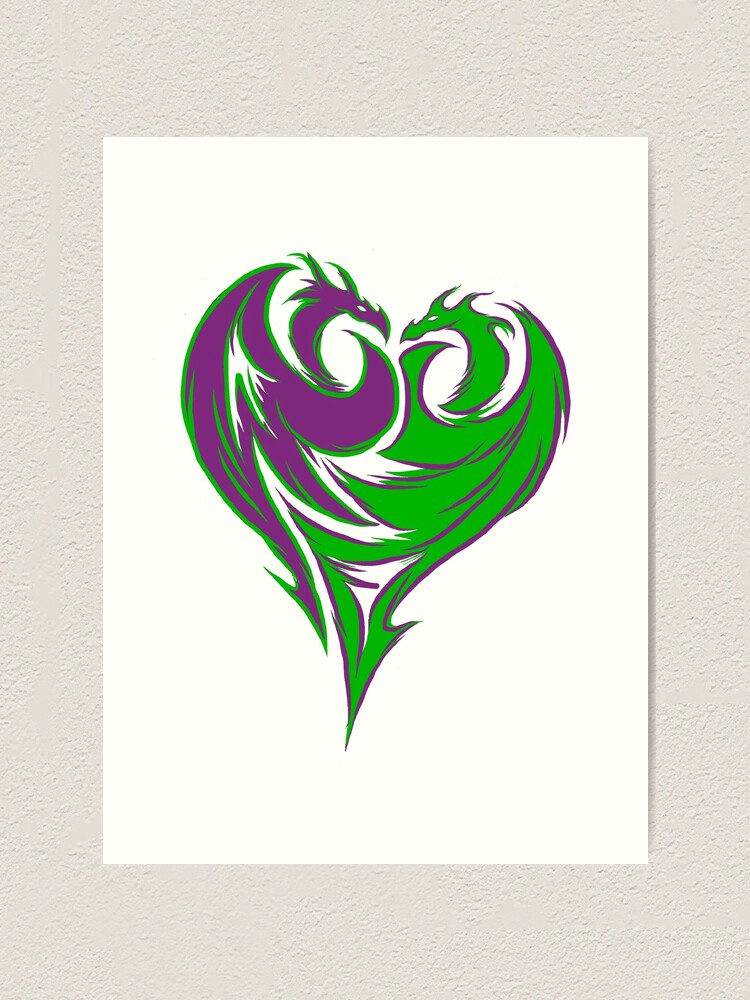 "Mal Double Dragon" Art Print for Sale by Astrid-of-berk | Redbubble