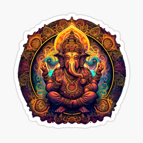"Ganesh Ganesha" Sticker for Sale by The-Fox-Hole | Redbubble