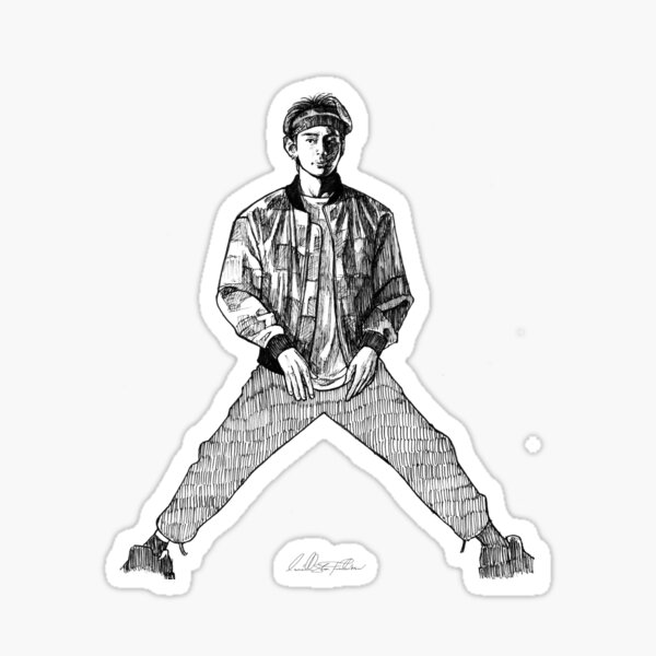 "Taehyung - MIC Drop" Sticker by camillaofficial | Redbubble