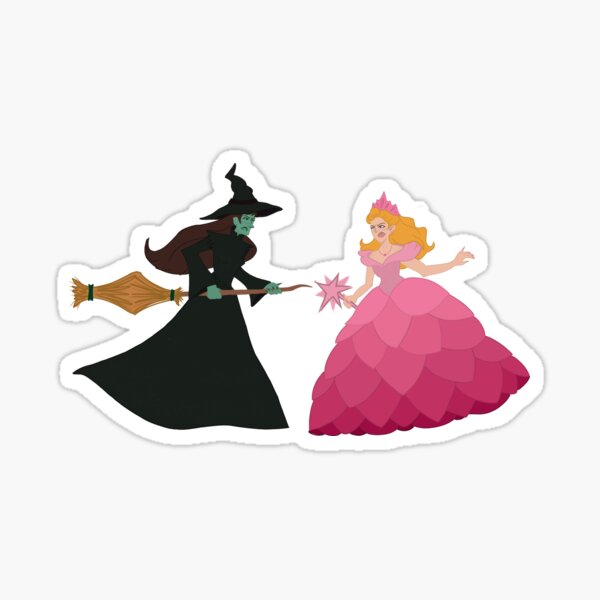 "Elphaba & Glinda Artwork" Sticker for Sale by niviciuz | Redbubble