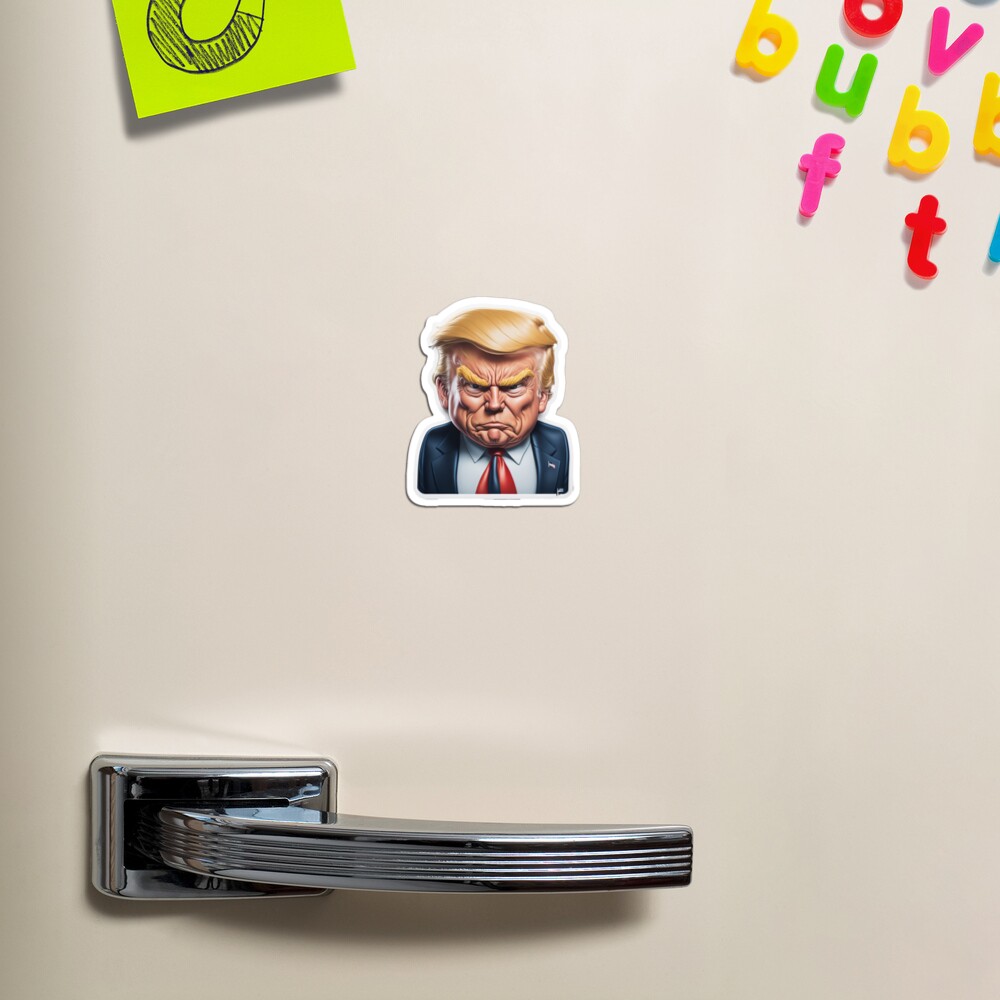 "Funny Donald Trump cartoon design for your magnets, stickers, phone ...