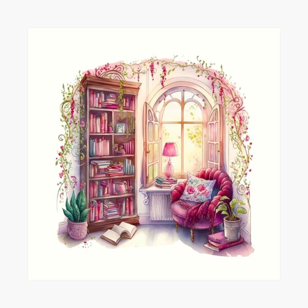 Reading Watercolor Illustrations