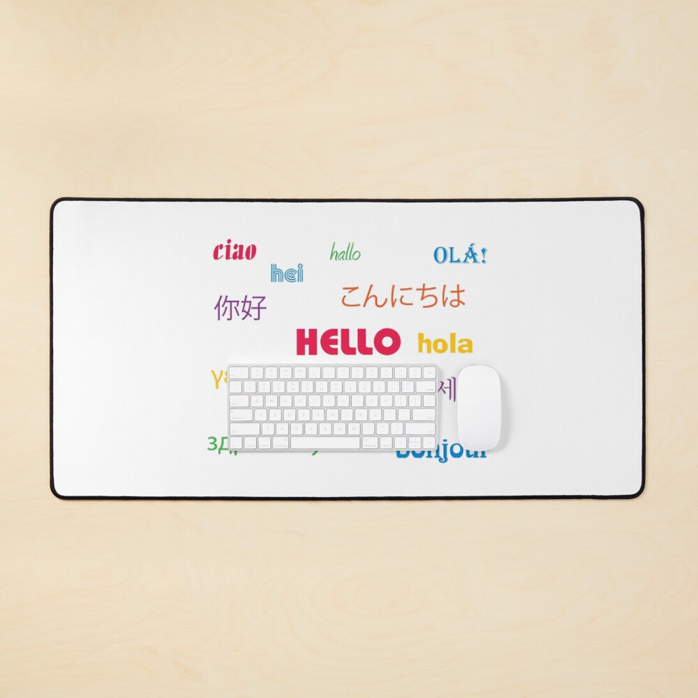 "Hello in Many Languages" Sticker for Sale by ValeriesGallery | Redbubble