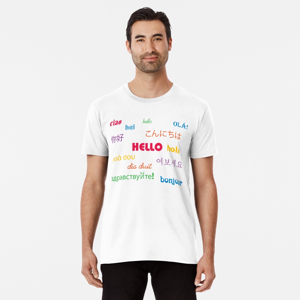"Hello in Many Languages" Sticker for Sale by ValeriesGallery | Redbubble