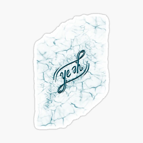 "Ambigram of YEAH" Sticker for Sale by HighOnColours | Redbubble