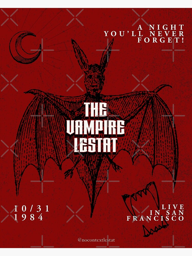 "The Vampire Lestat Concert Poster 3" Poster for Sale by ...