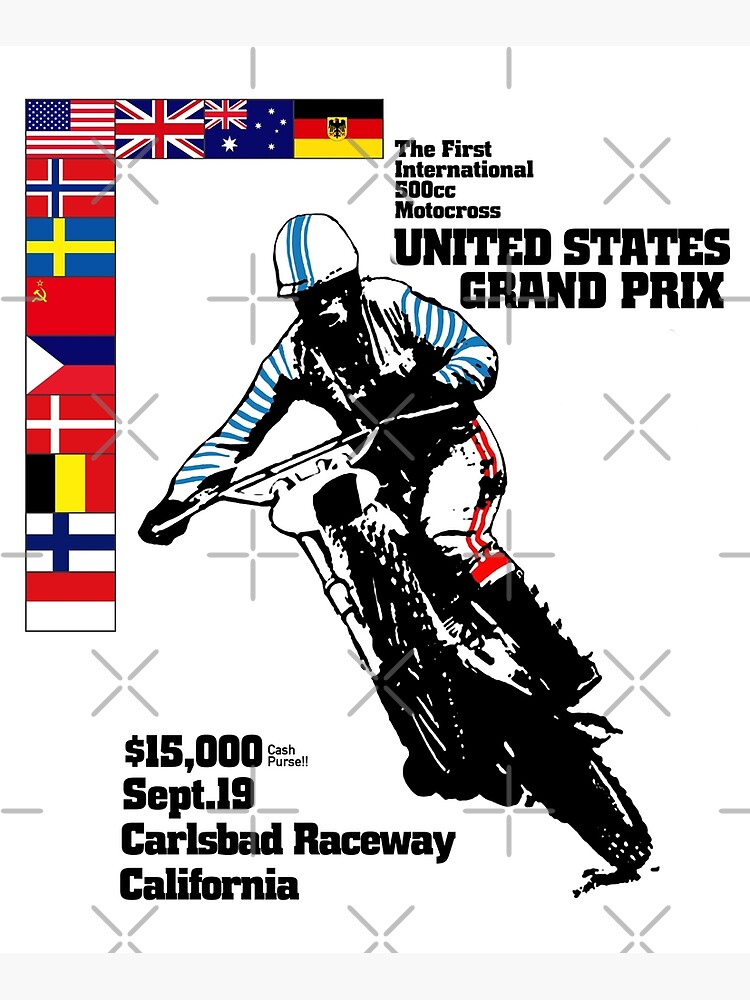 "Motocross US Grand Prix" Poster for Sale by TheScrambler | Redbubble