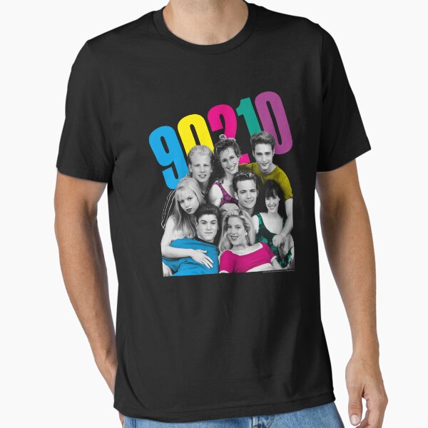 "Beverly Hills, 90210 Retro Neon Rainbow Color Group Shot" Essential T ...