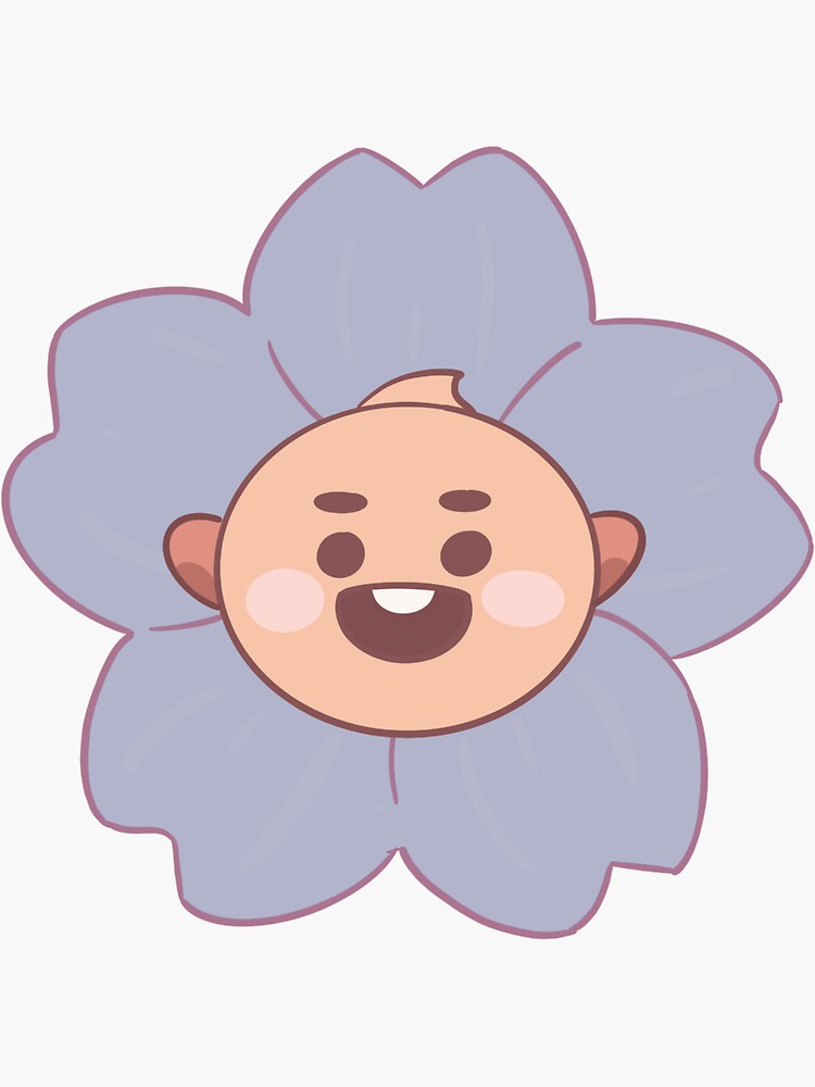 "Sakura Shookie - BT21 - Suga" Sticker for Sale by bee-bruin | Redbubble