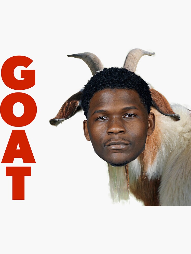 "Anthony Edwards GOAT Goat" Sticker for Sale by LookMaNoPlans | Redbubble