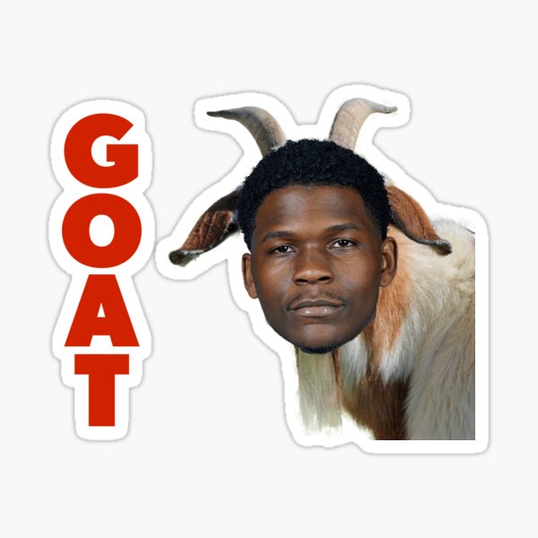 "Anthony Edwards GOAT Goat" Sticker for Sale by LookMaNoPlans | Redbubble