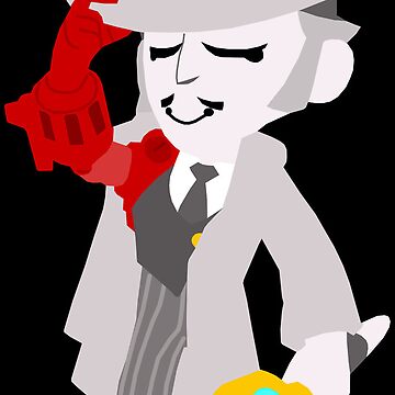 "mime detective noir edition simple design" Sticker for Sale by ...