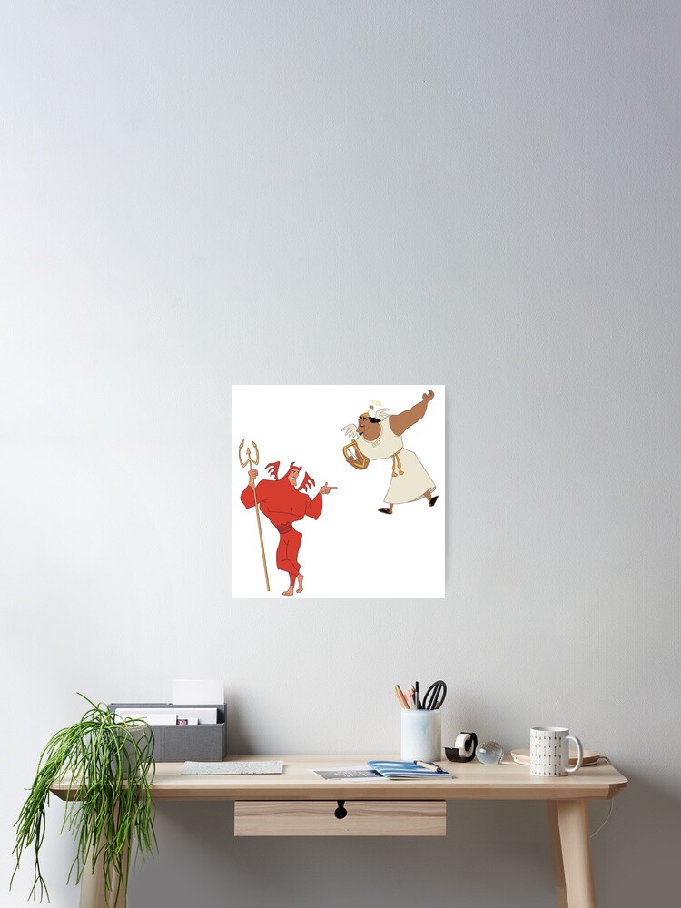 "Kronk's Angel and Devil (The Emperor's New Groove)" Poster for Sale by ...