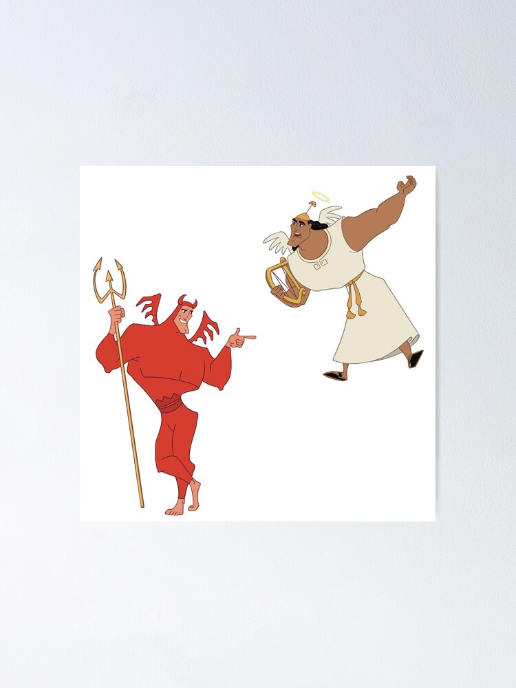 "Kronk's Angel and Devil (The Emperor's New Groove)" Poster for Sale by ...