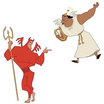 "Kronk's Angel and Devil (The Emperor's New Groove)" Poster for Sale by ...