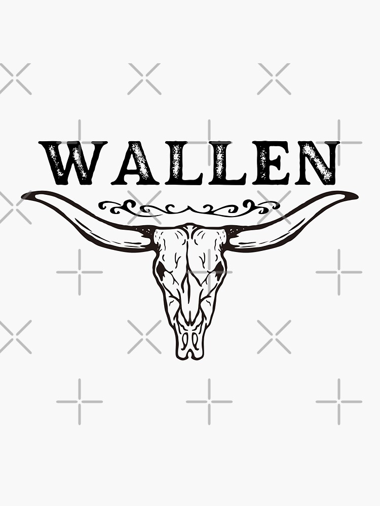 "Morgan Wallen " Sticker for Sale by SwankyPlankDesi | Redbubble