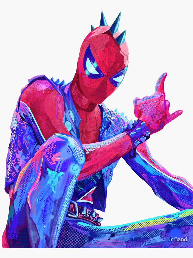 "Spider Punk" Sticker for Sale by Jr Sand | Redbubble