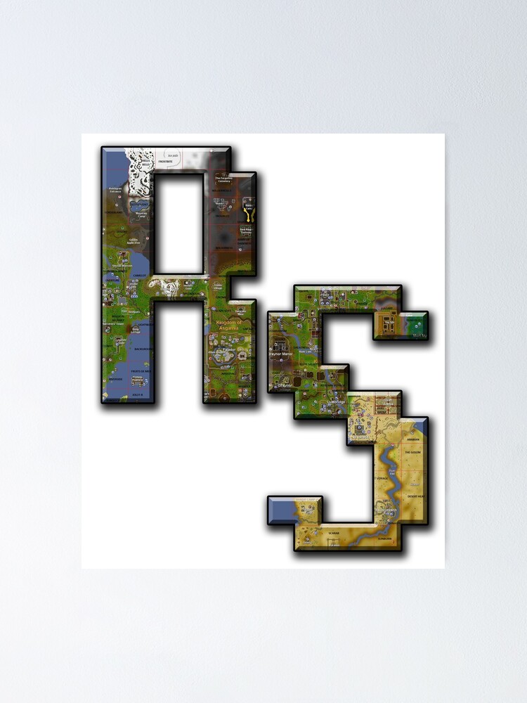 "RS Map" Poster for Sale by CullenGames | Redbubble