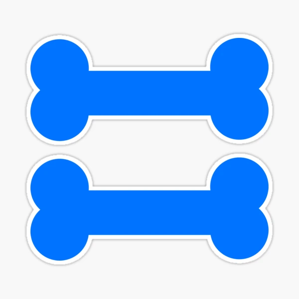 Blue Dog Bone Clipart