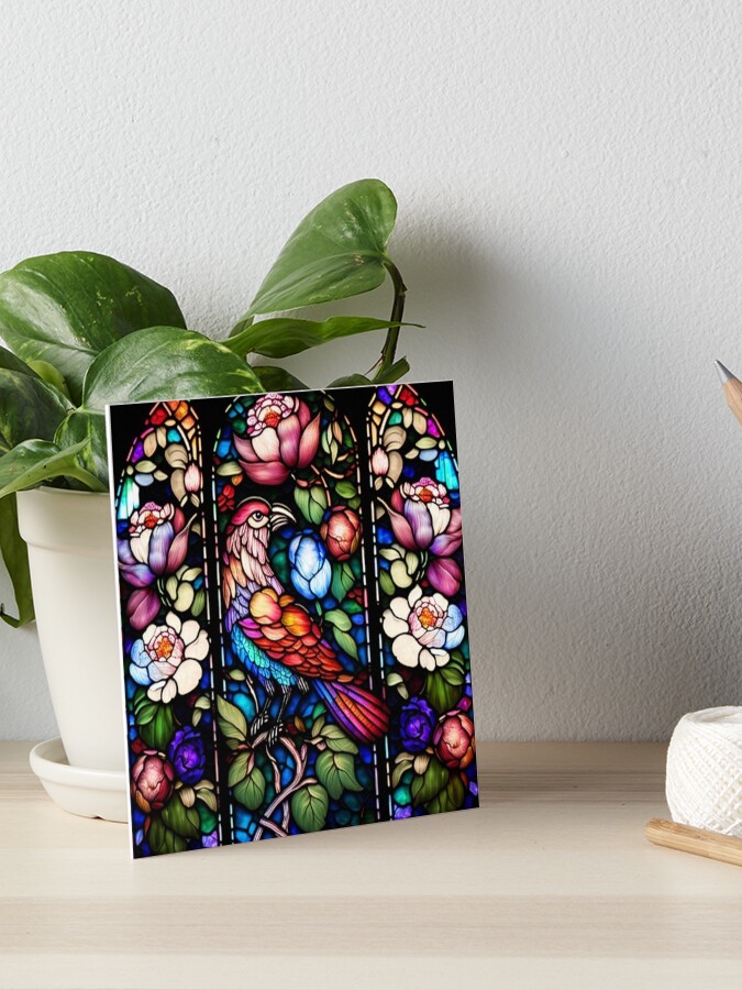 Vitrail à Fleurs Simples