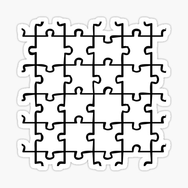 "Jigsaw" Sticker for Sale by hannahmarland | Redbubble