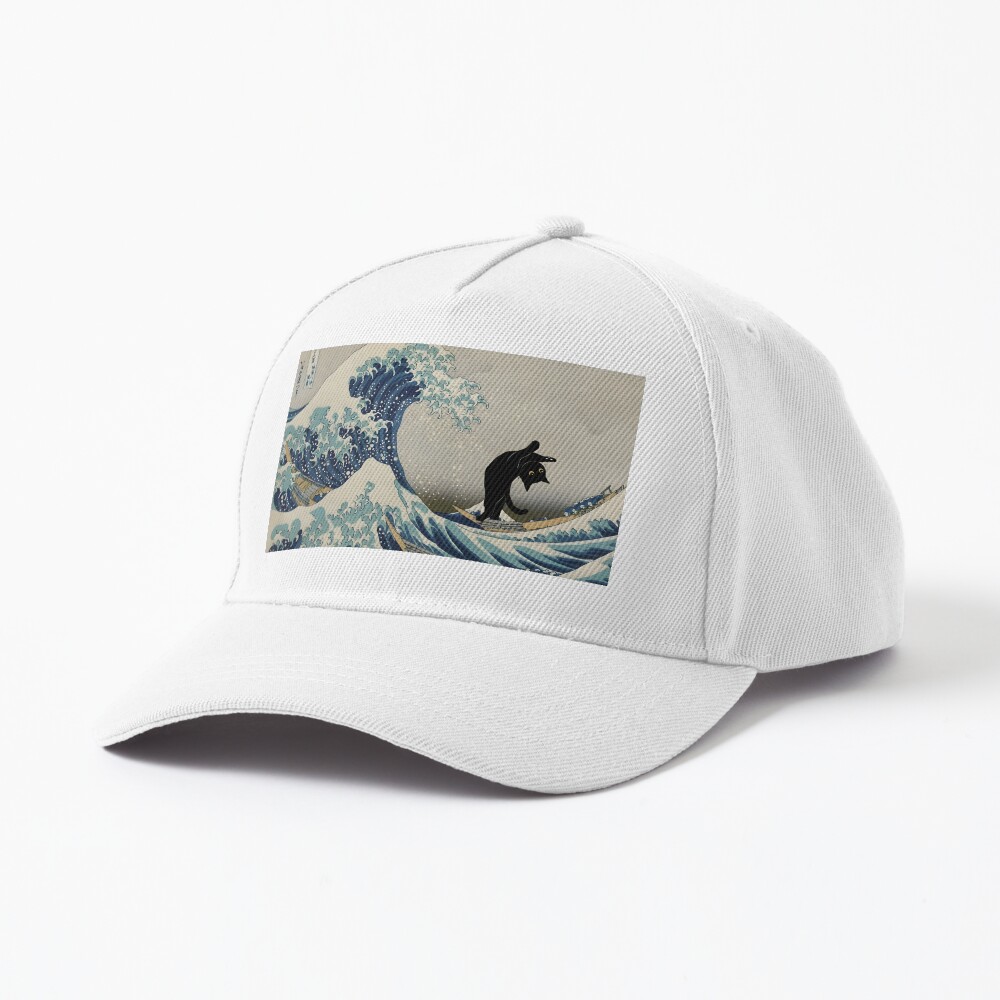 "Cat Poster The Great Wave" Poster for Sale by outdoorway | Redbubble