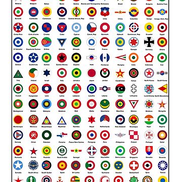 "Air Force roundels of the world " Photographic Print for Sale by ...