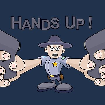 "Hands Up" Sticker for Sale by SkippingBeats | Redbubble