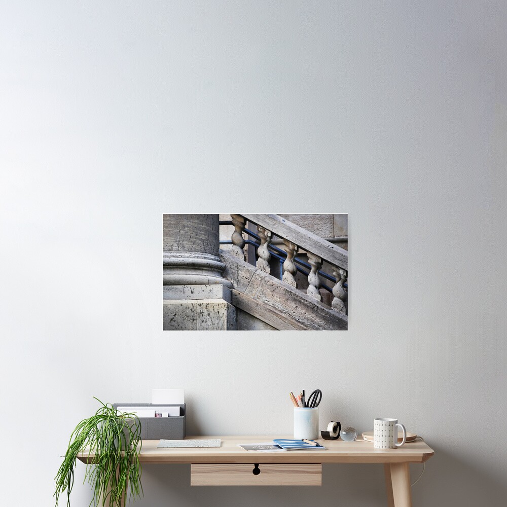"Pillar & Railing" Poster by LaurieMinor | Redbubble
